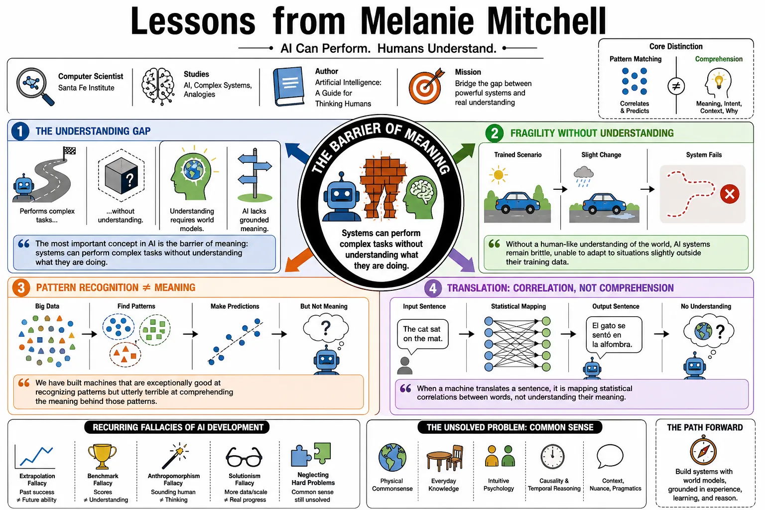 Lessons from Melanie Mitchell